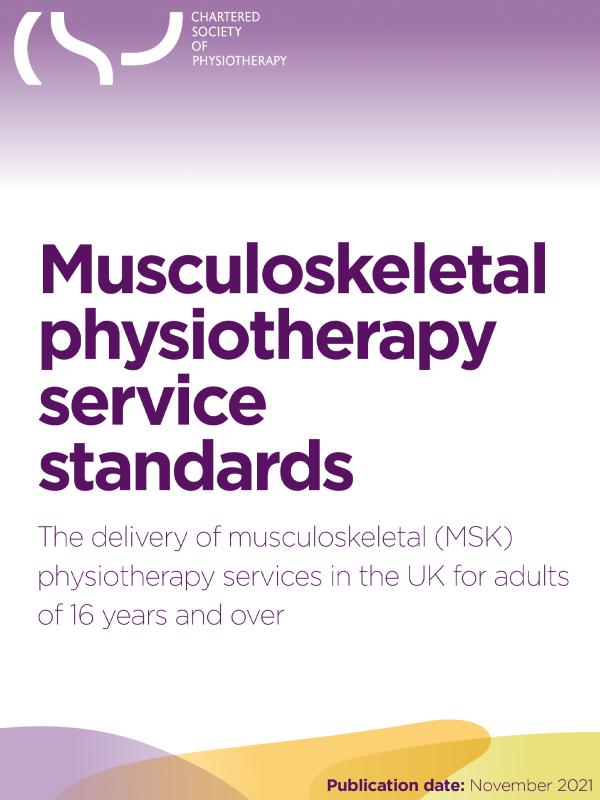 MSK physiotherapy service standards launched | The Chartered Society of ...